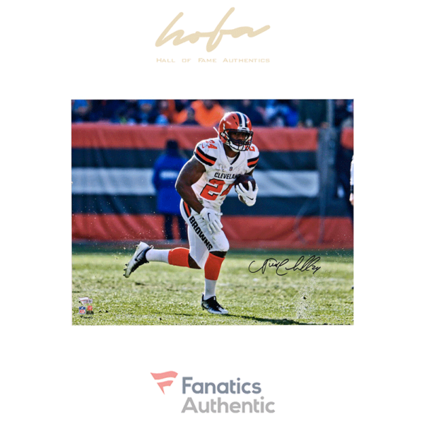 Nick Chubb Cleveland Browns Autographed 16 x 20 White Running ...